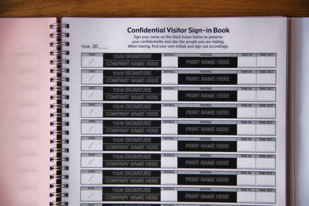 10 Pack GDPR Compliant Visitor Book (800 names) For All Receptions ...